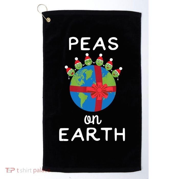 Christmas Peas On Earth World Peace Pea Design TShirt Golf T