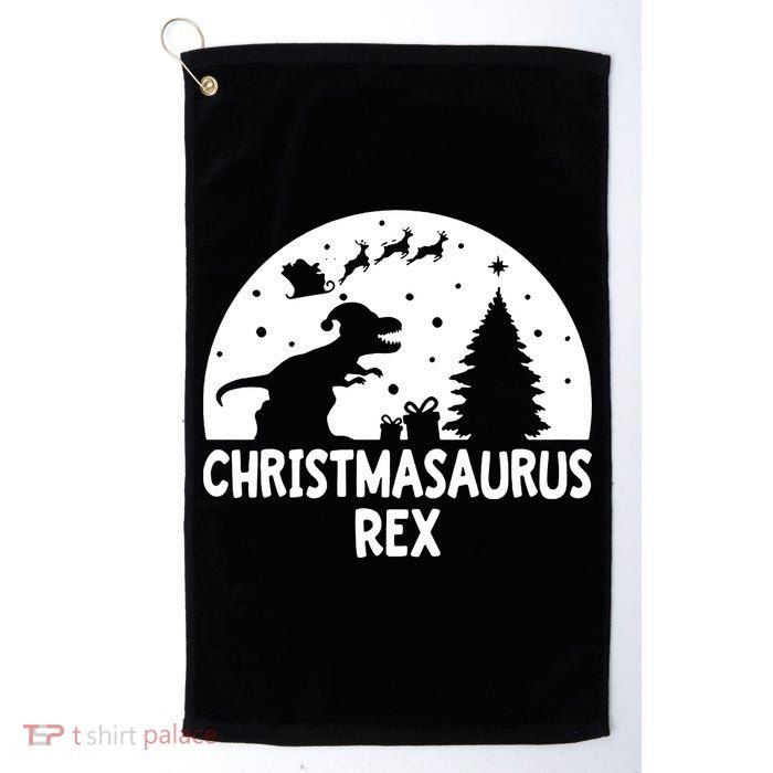 Christmasaurus Rex Platinum Collection Golf Towel | TShirtPalace
