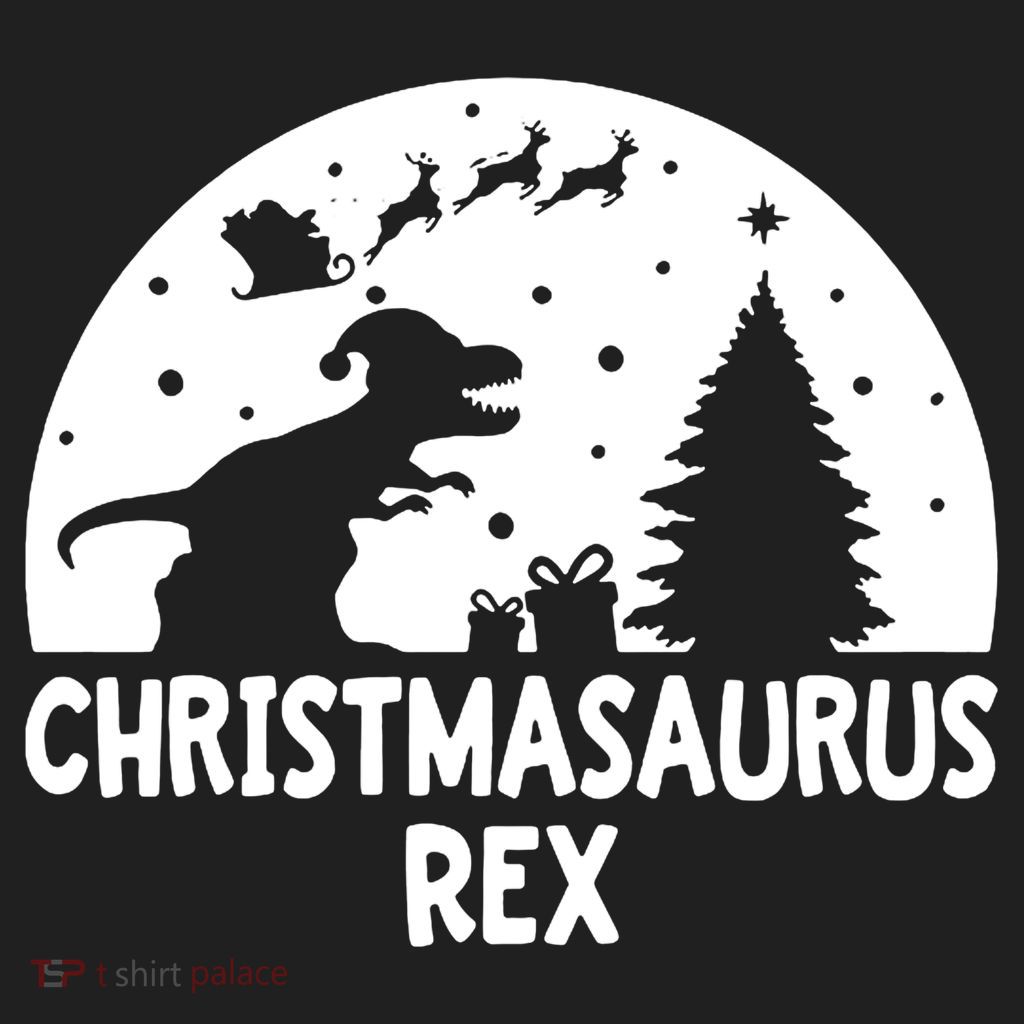 Christmasaurus Rex Platinum Collection Golf Towel | TShirtPalace