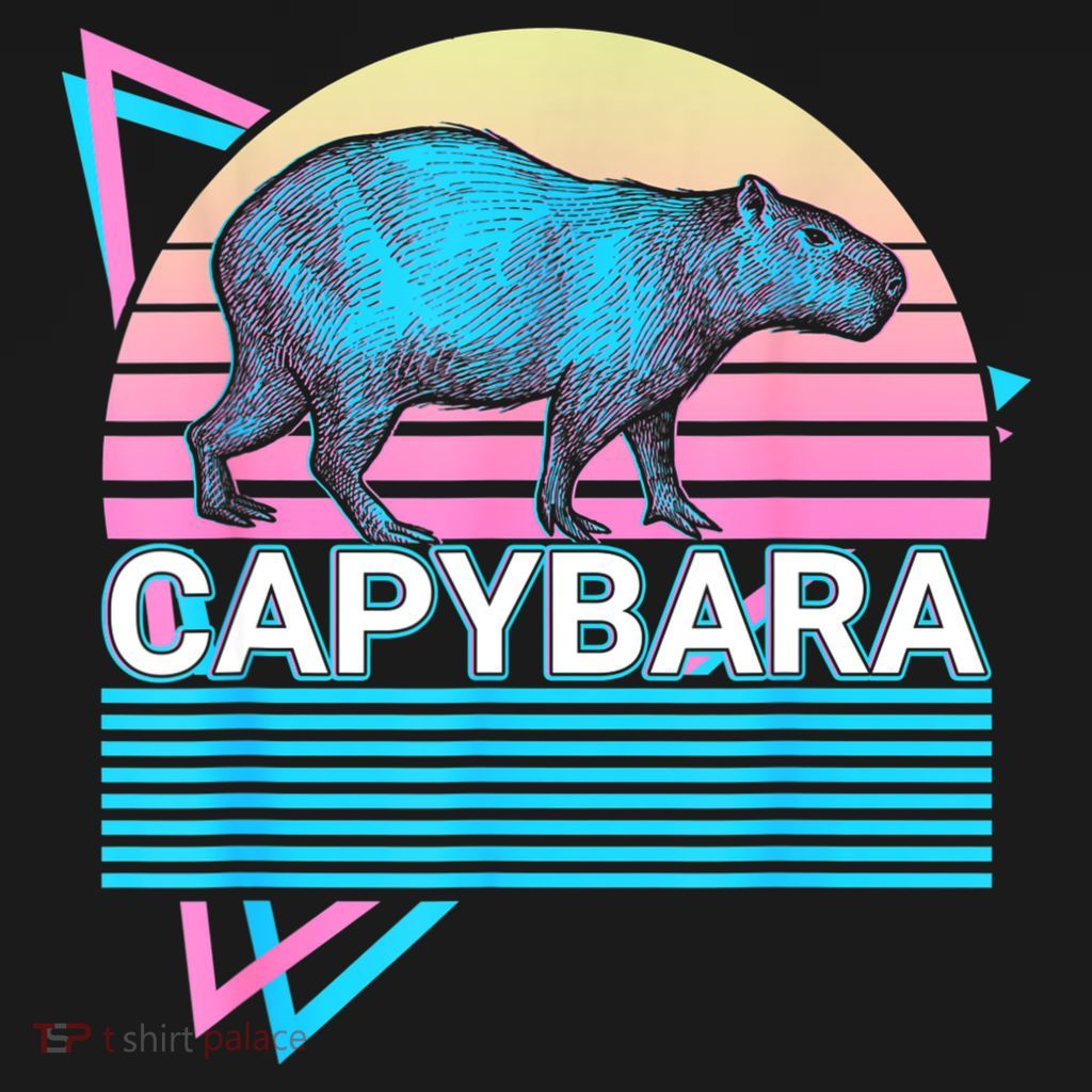 Capybara Retro Women's Pullover Hoodie | TShirtPalace