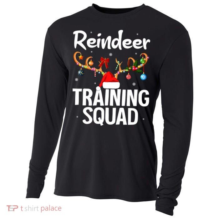 Christmas Running Funny Reindeer Training Squad Team Family Cooling ...
