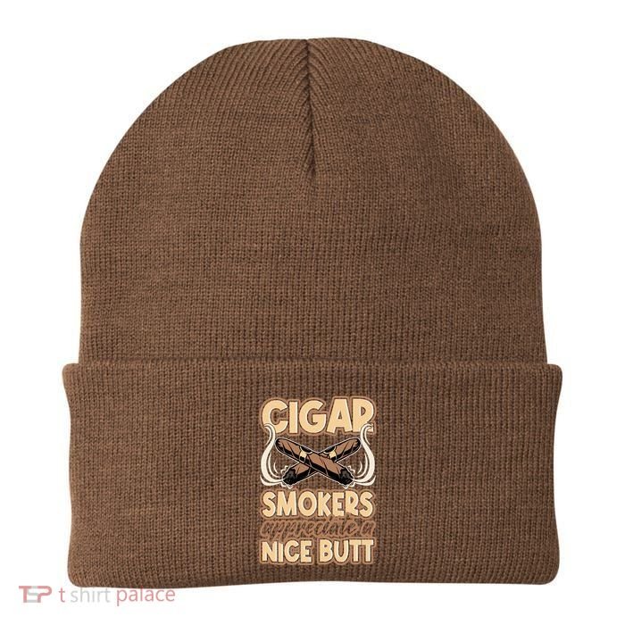 Cigar Smokers Appreciate A Nice Butt Knit Cap Winter Beanie | TShirtPalace
