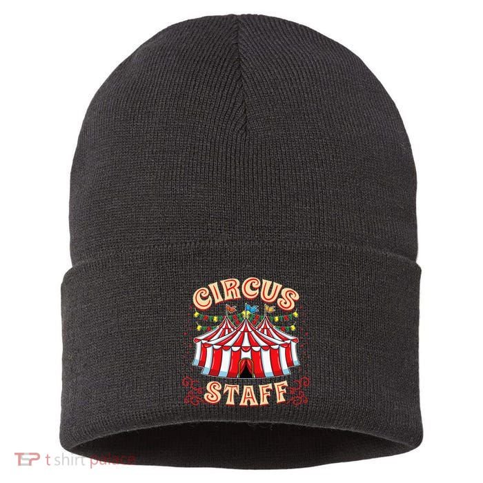 Circus Staff Circus Themed Party Sustainable Knit Beanie | TShirtPalace