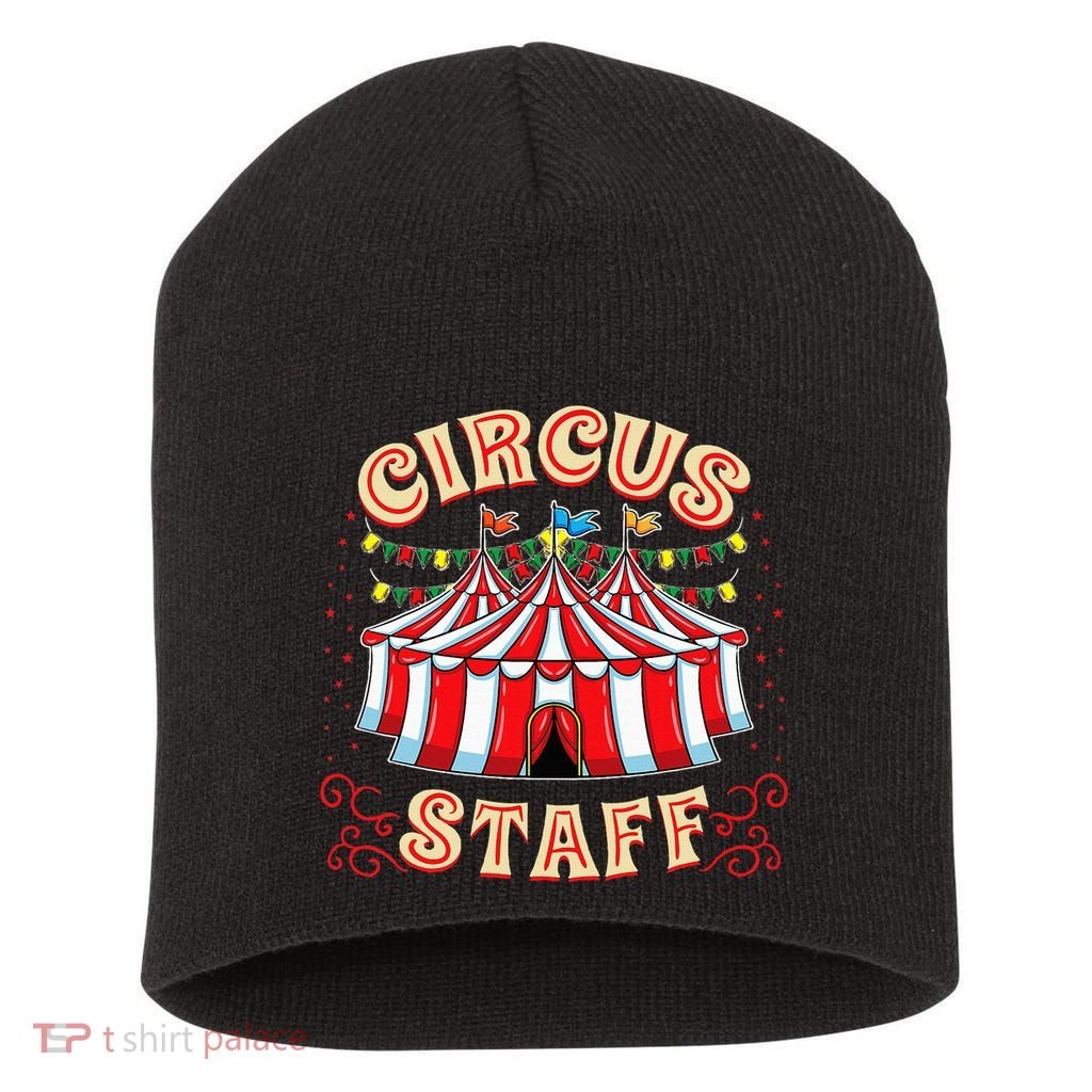 Circus Staff Circus Themed Party Short Acrylic Beanie | TShirtPalace