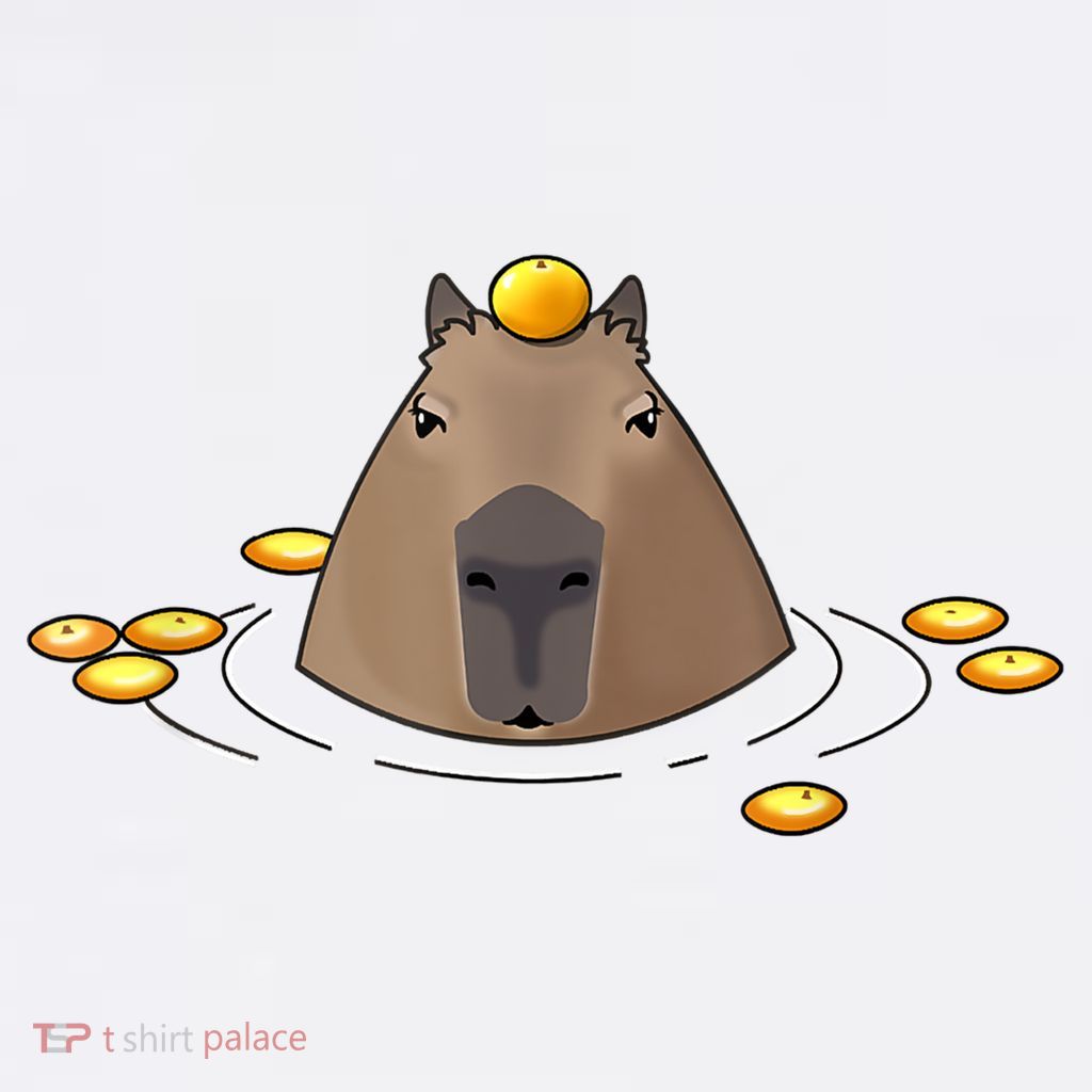Capybaras Shirt Cute Capybara Button | TShirtPalace