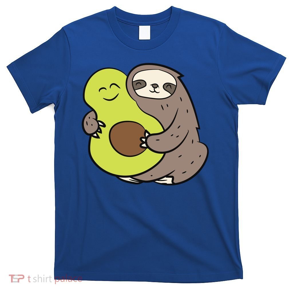 Cute Sloth With Avocado Vegan Cute Sloth Avocado Gift T-Shirt ...