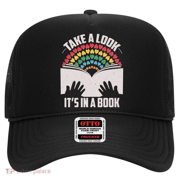 Cute Take A Look It's In A Book Trucker Hat | TShirtPalace