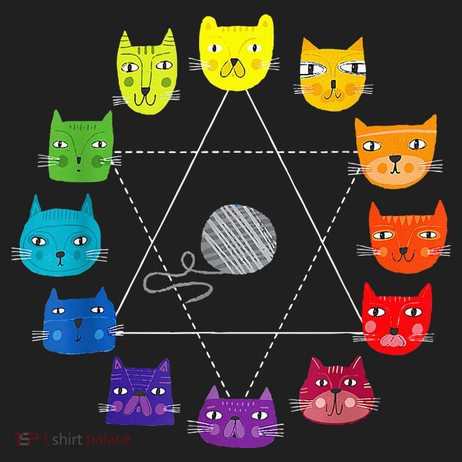 Cat Themed Artist Color Wheel Educational Trucker Hat | TShirtPalace