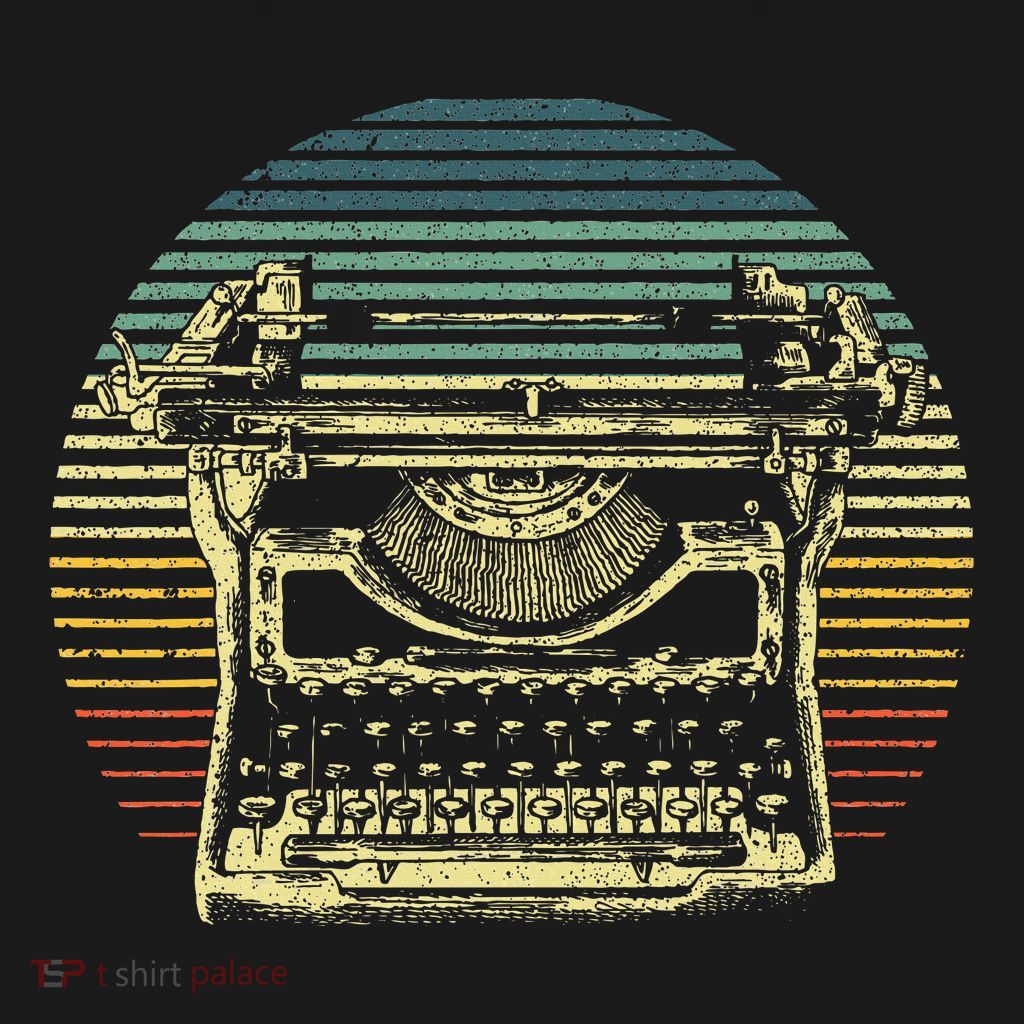 Cool Typewriter For Author Writer Keyboard Softstyle Adult Sport Polo ...