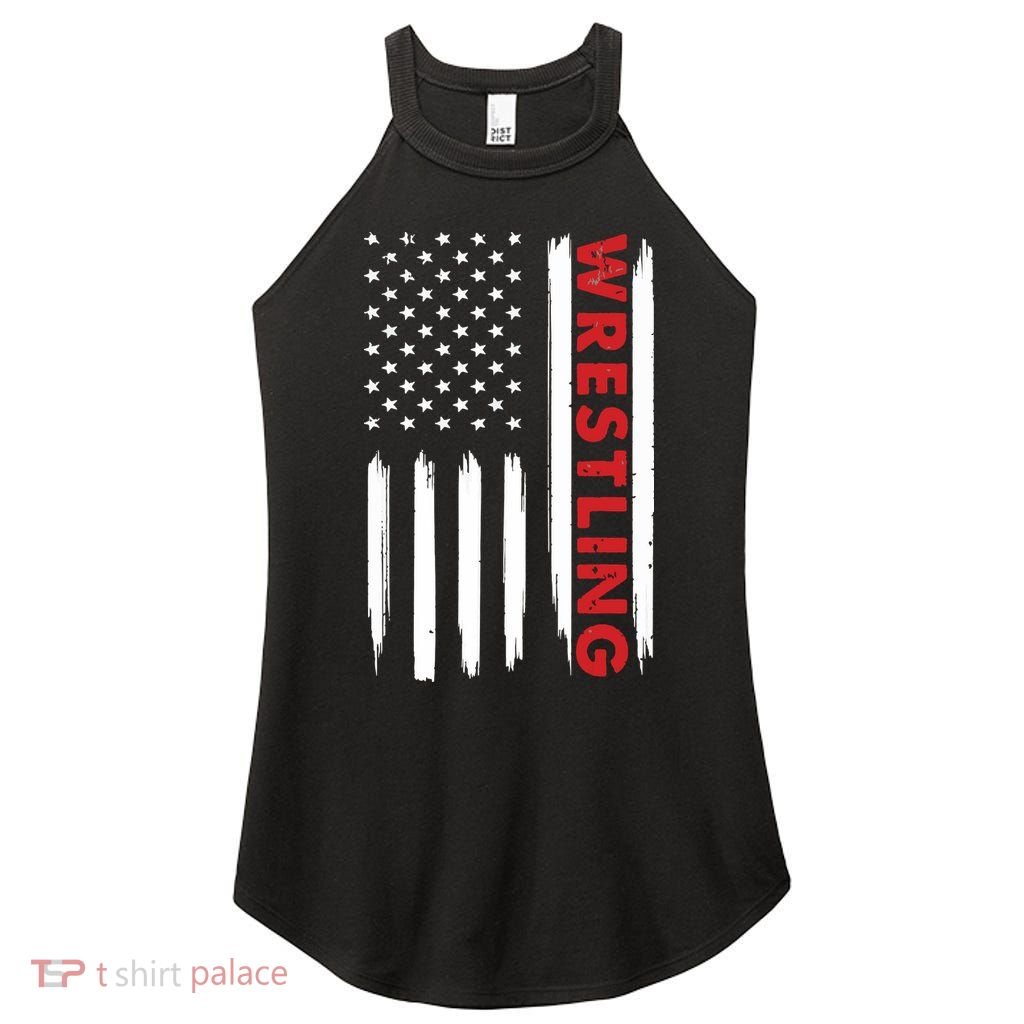 Cool Wrestling USA Design For Wrestling Coach Women's Perfect Tri ...