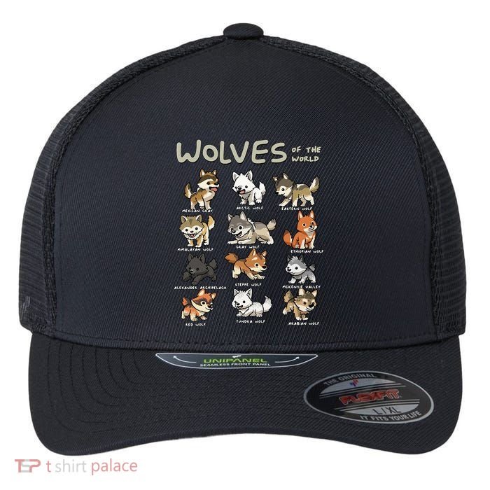 Chibi Wolf Wolves Animals Of The World Wolf Lover Flexfit Unipanel ...