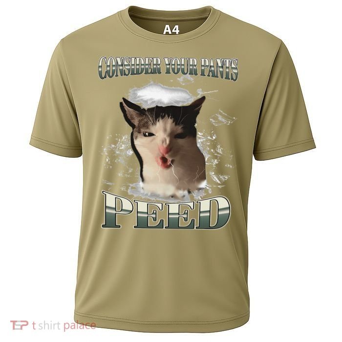 Consider Your Pants Peed Funny Freak Cat Meme Humor Saying Cooling ...