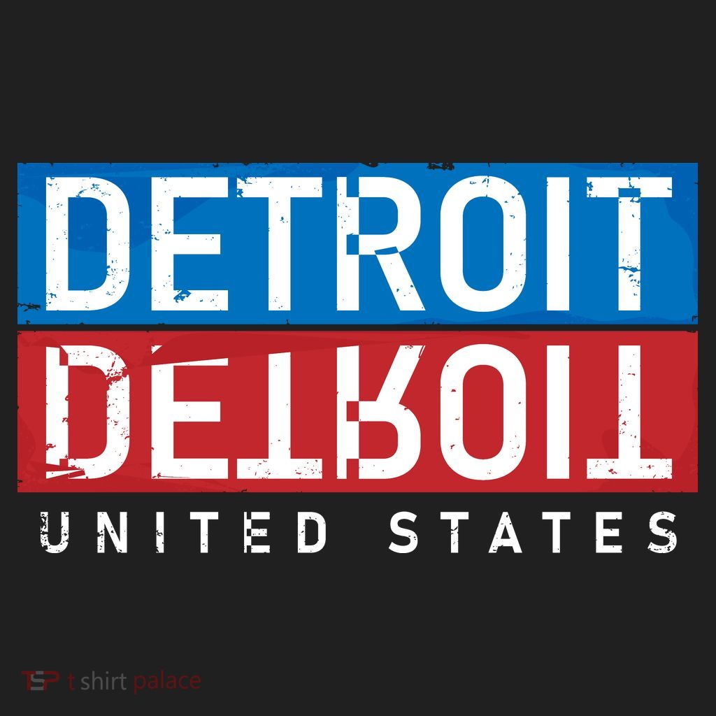 Detroit Block Mirrored Logo Trucker Hat | TShirtPalace