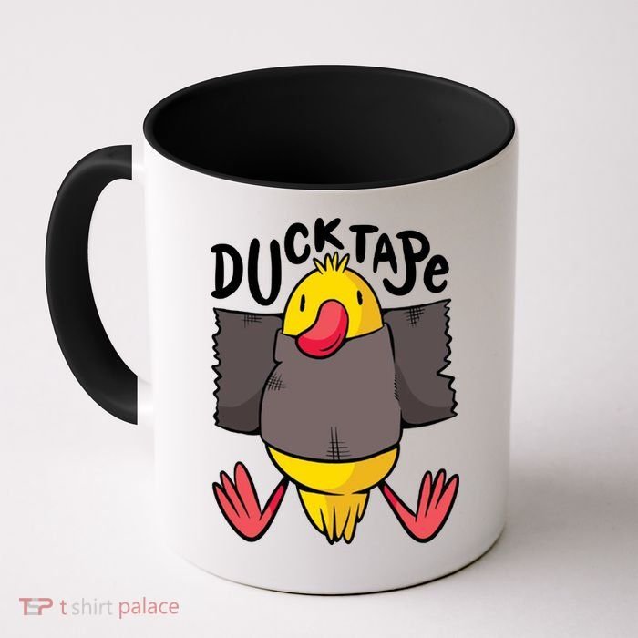 Ducktape Duck Trap Funny Duct Tape Coffee Mug | TShirtPalace