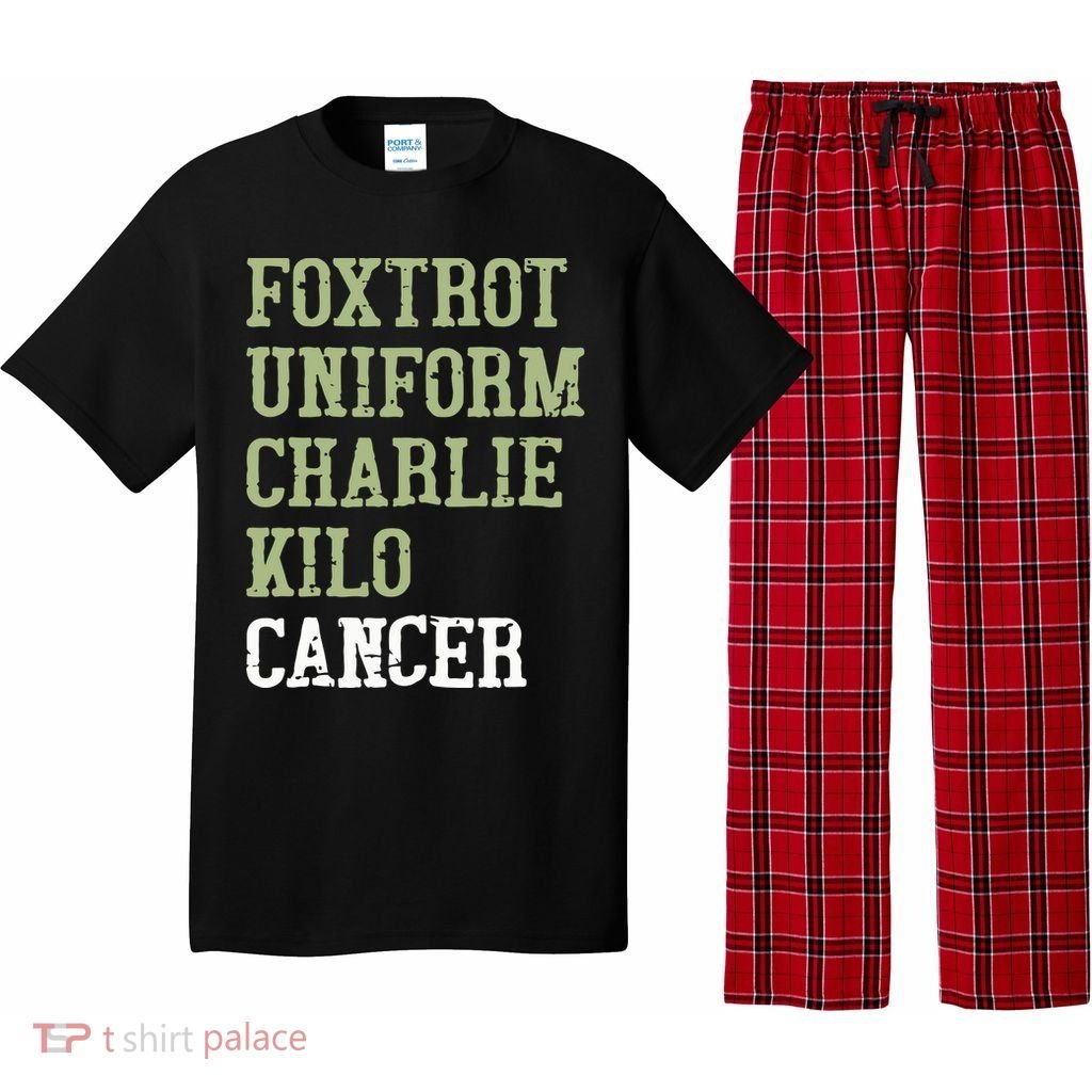 Dave Mustaine Foxtrot Uniform Charlie Kilo Cancer Pajama Set | TShirtPalace