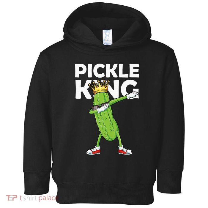Dabbing Pickle King Cucumber Dab Funny Veggie Vegetarian Toddler Hoodie ...