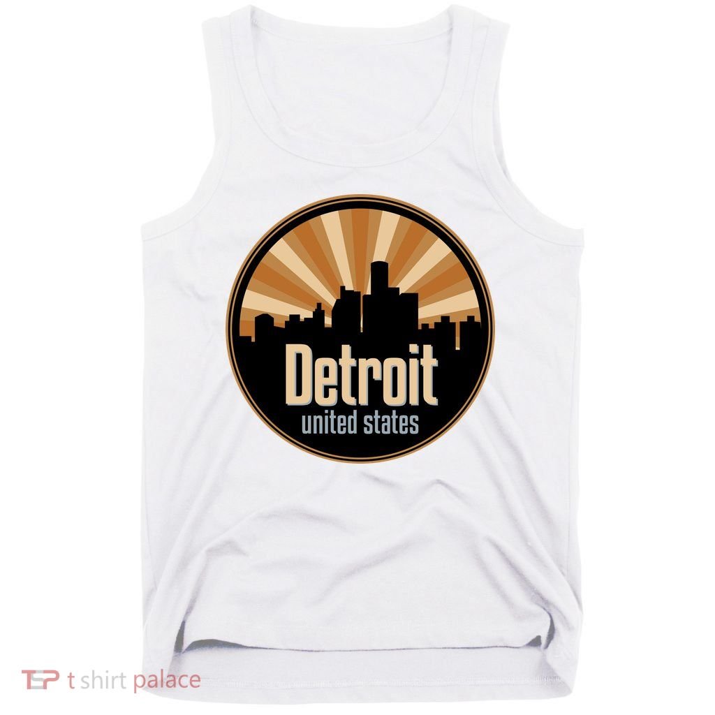 Detroit Record Label Skyline Symbol Tank Top | TShirtPalace