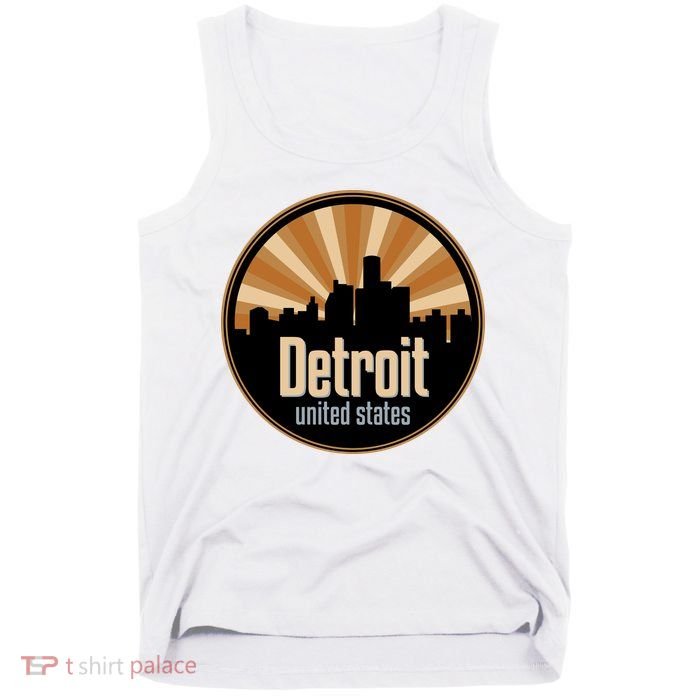 Detroit Record Label Skyline Symbol Tank Top | TShirtPalace