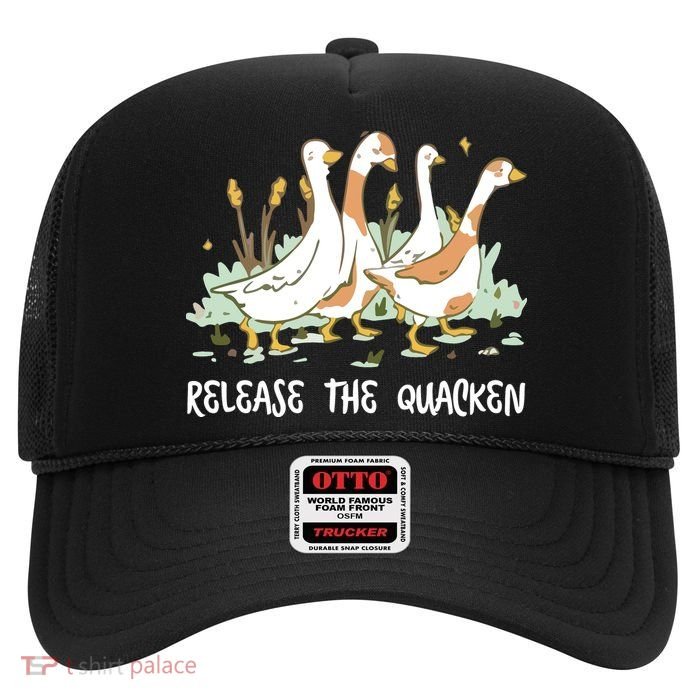Ducks Release The Quacken Cute Duck Trucker Hat | TShirtPalace