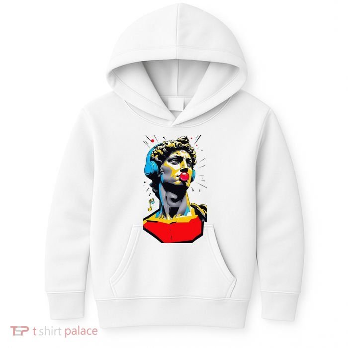 David Statue Michelangelo Motivational Renaissance Art Kids Hoodie ...