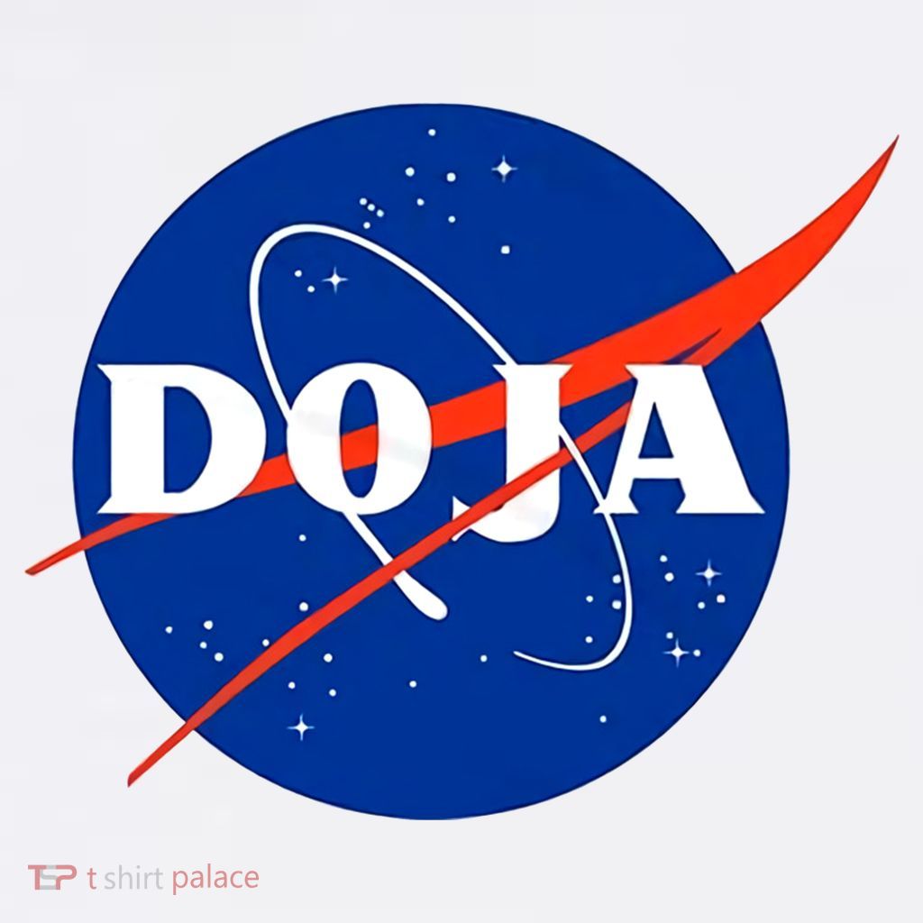 Doja Universe Nasa Blue Doja Cat Flat Bill Trucker Hat | TShirtPalace