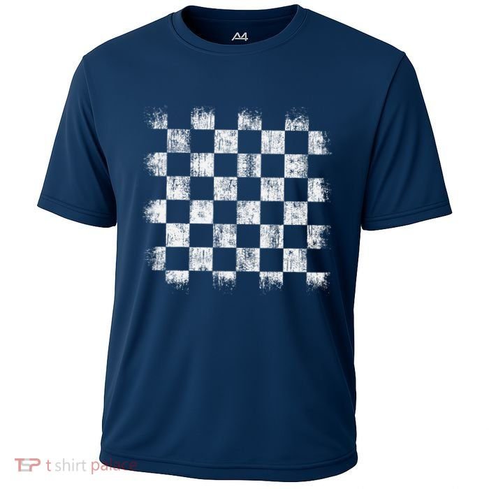Distressed Vintage Chess Board Gamer Checkered Chess Player Cooling ...