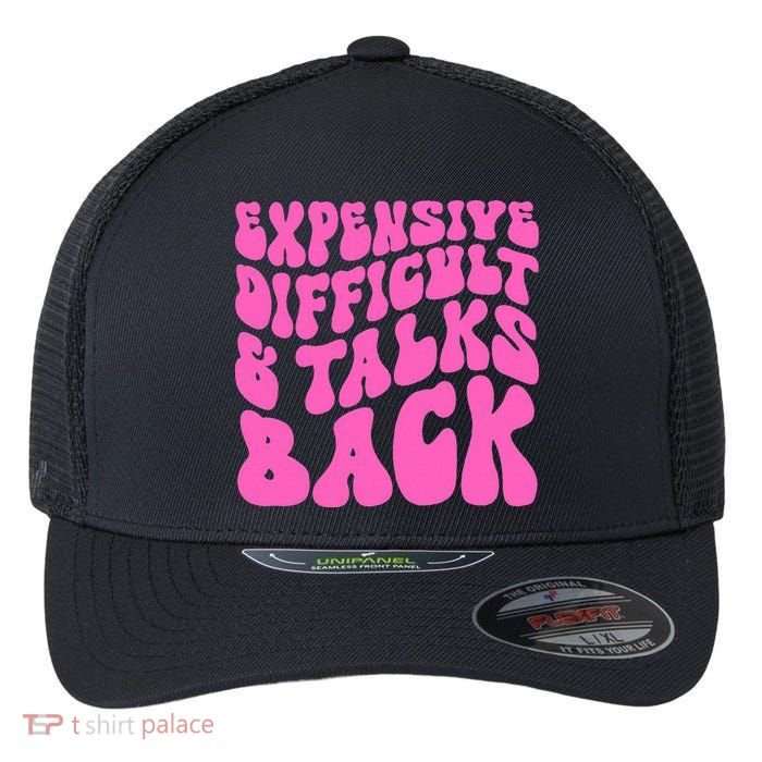 Expensive Difficult And Talks Back Retro Flexfit Unipanel Trucker Cap ...