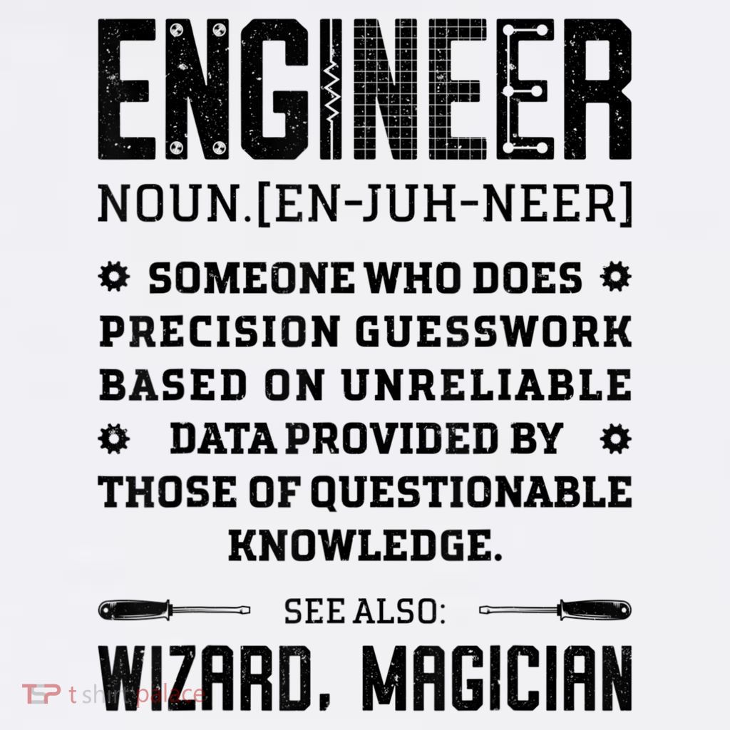 Engineer Definition Funny Noun Engineering Dictionary Term Button ...