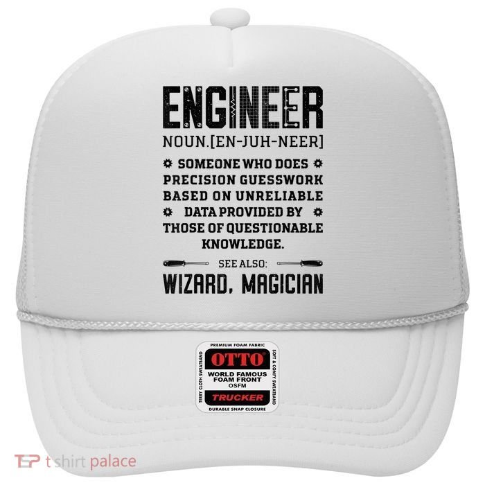 Engineer Definition Funny Noun Engineering Dictionary Term Trucker Hat ...