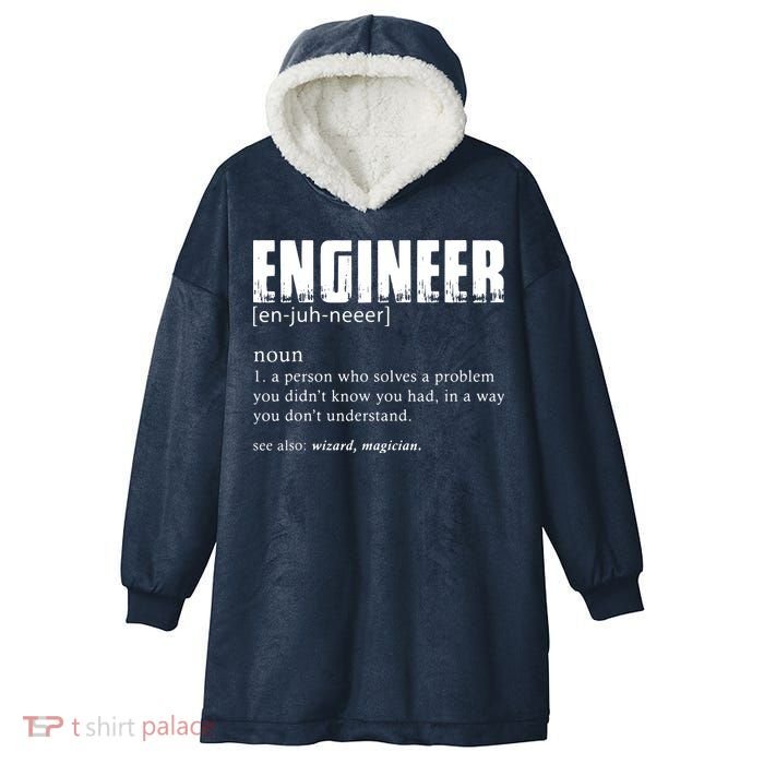 Engineer Definition Funny Engineering Gift Funny Engineer Hooded ...