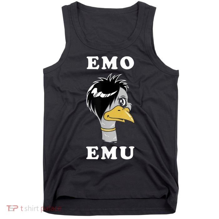 Emo Emu Funny Metal Goth Emu Bird Tank Top | TShirtPalace