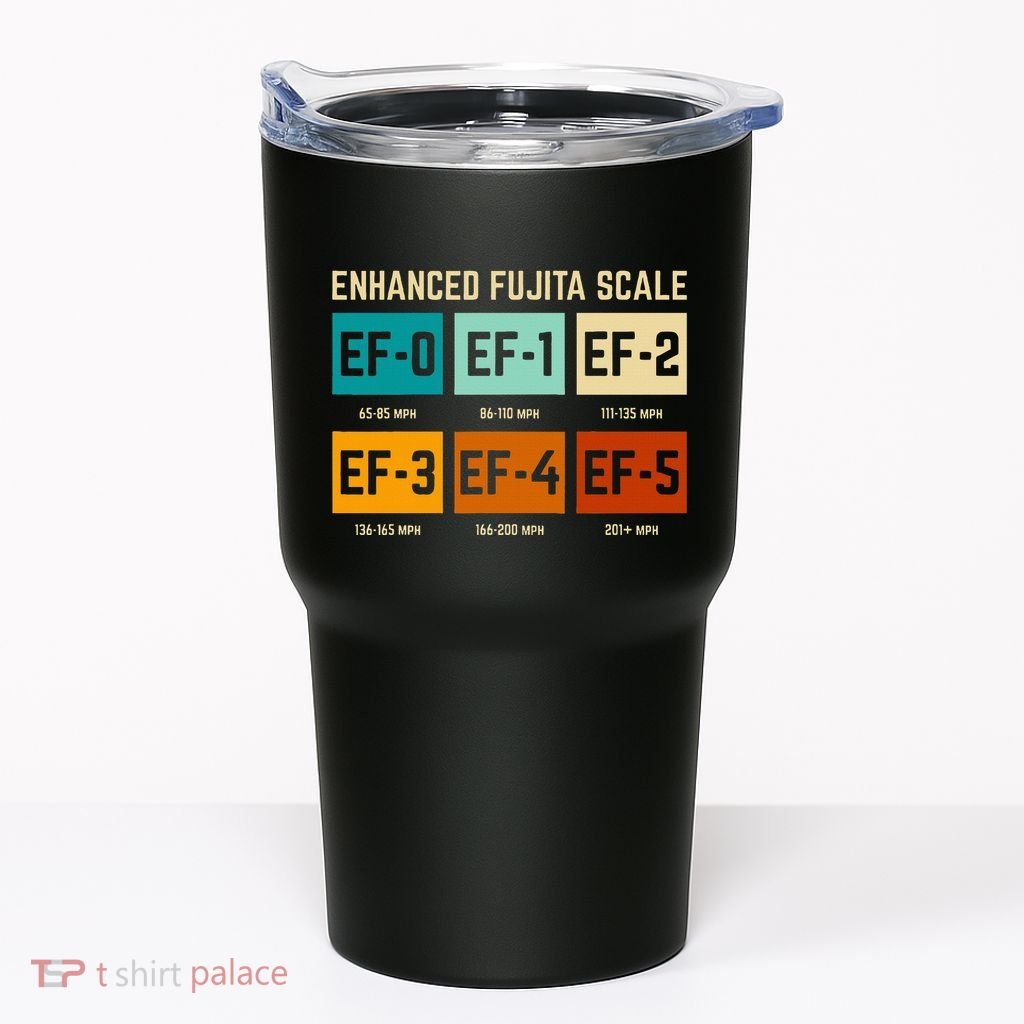 Enhanced Fujita Scale Tornado For Retro Storm Chaser Tumbler | TShirtPalace
