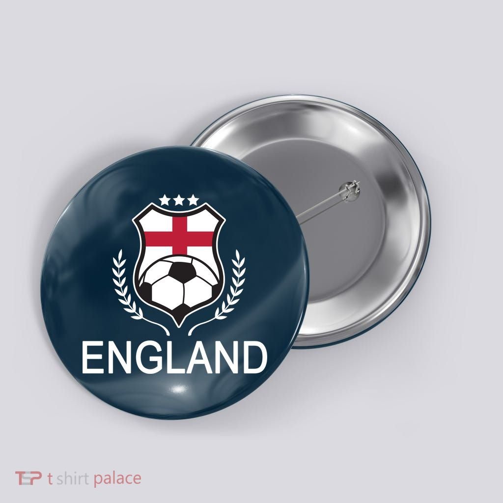 England Soccer English Flag Button | TShirtPalace