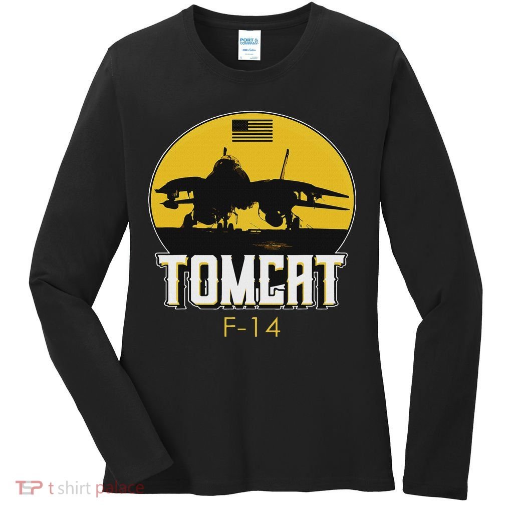 F 14 Tomcat Fighter Jet Women's Long Sleeve Shirt | TShirtPalace