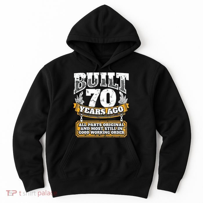 Funny 70th Birthday BDay Gift Saying Age 70 Year Joke Hoodie