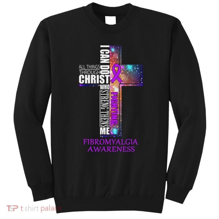 Fibromyalgia Awareness Christmas Gif Sweatshirt | TShirtPalace