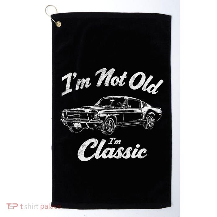 Funny Classic Car Guy Humor Saying For Old Man Enthusiasts Golf Towel ...
