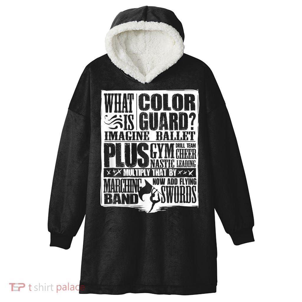 Funny Colorguard For A Color Guard Hooded Wearable Blanket | TShirtPalace