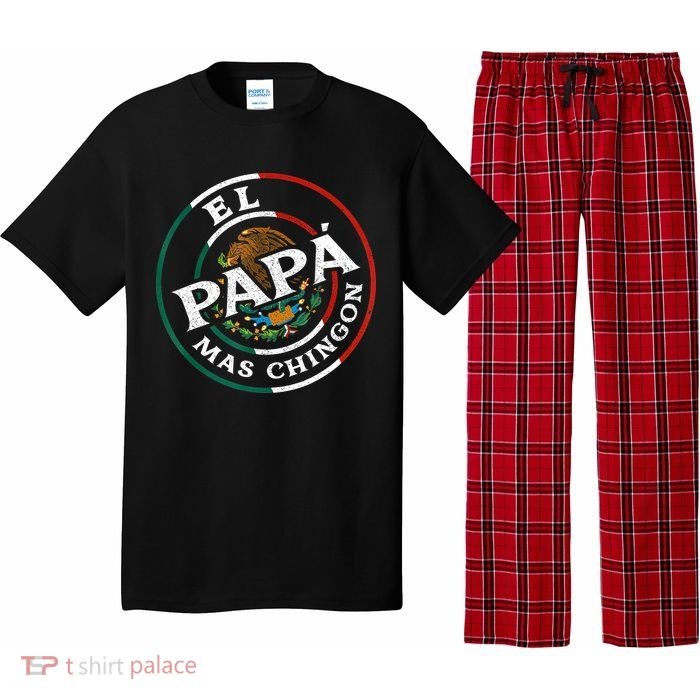 Fathers Day El Papa Mas Chingon Funny Mexican Dad Spanish Pajama Set ...