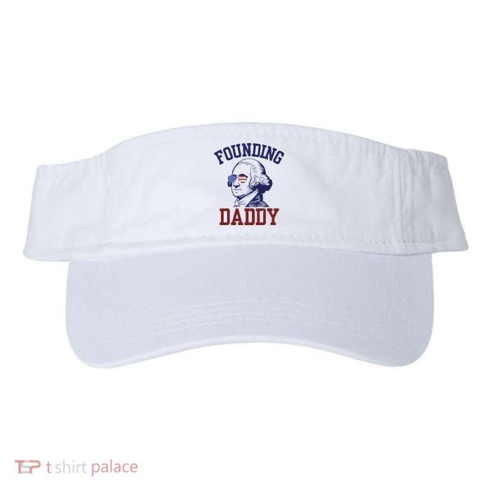 Founding Daddy George Washington Valucap Bio-Washed Visor | TShirtPalace