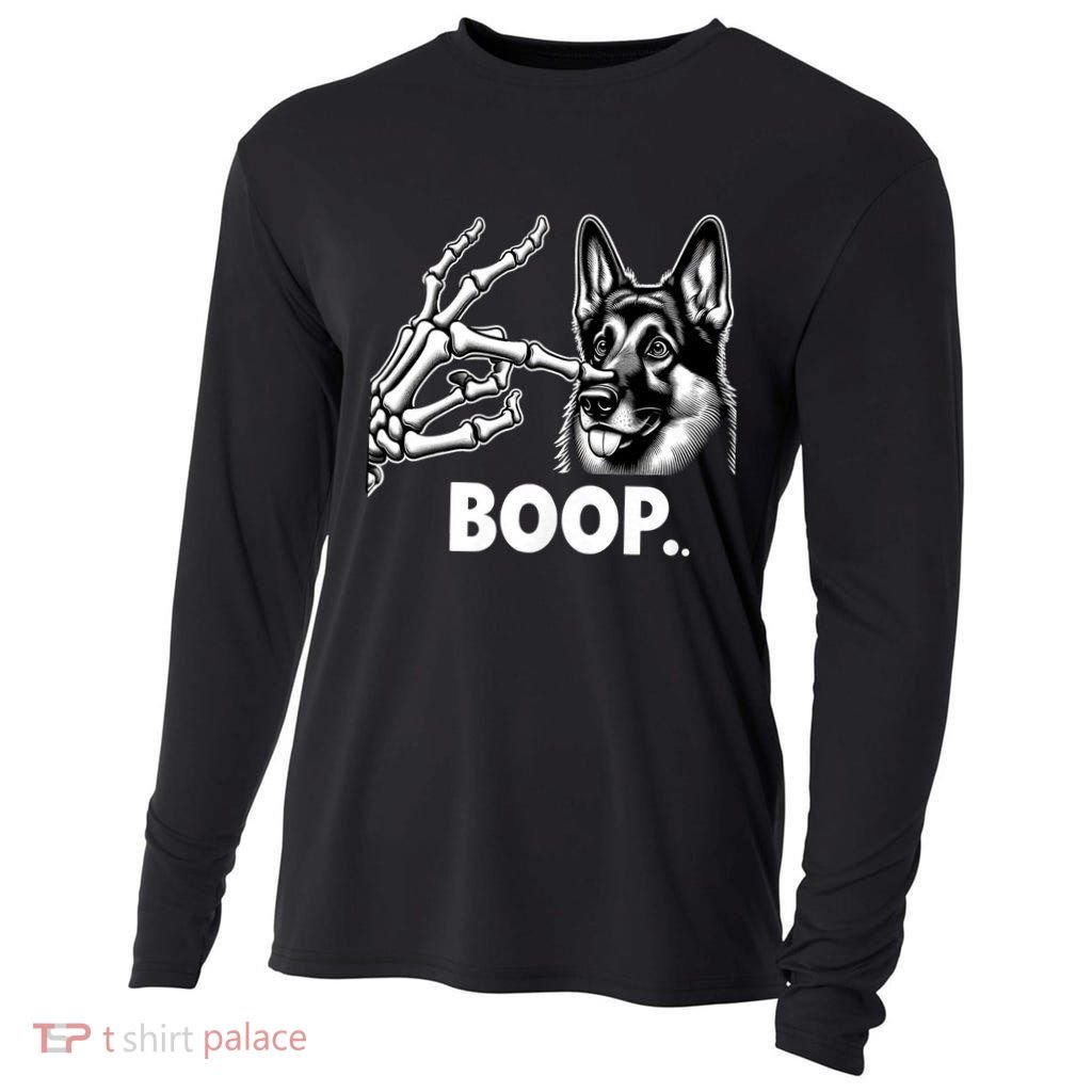 Funny Dog German Shepherd Skeleton Hand Boop Costume Cooling ...
