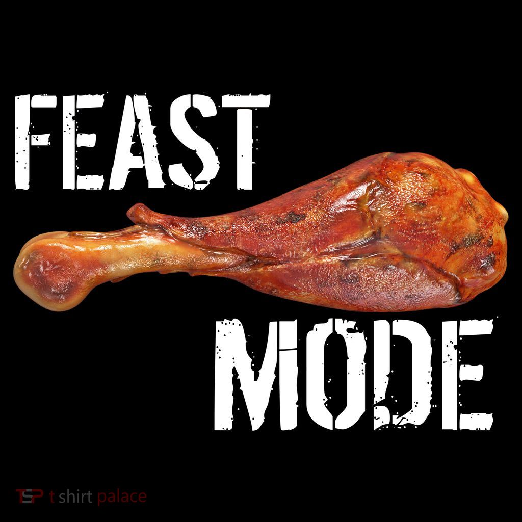 Feast Mode Thanksgiving Turkey Leg Baby Bodysuit | TShirtPalace