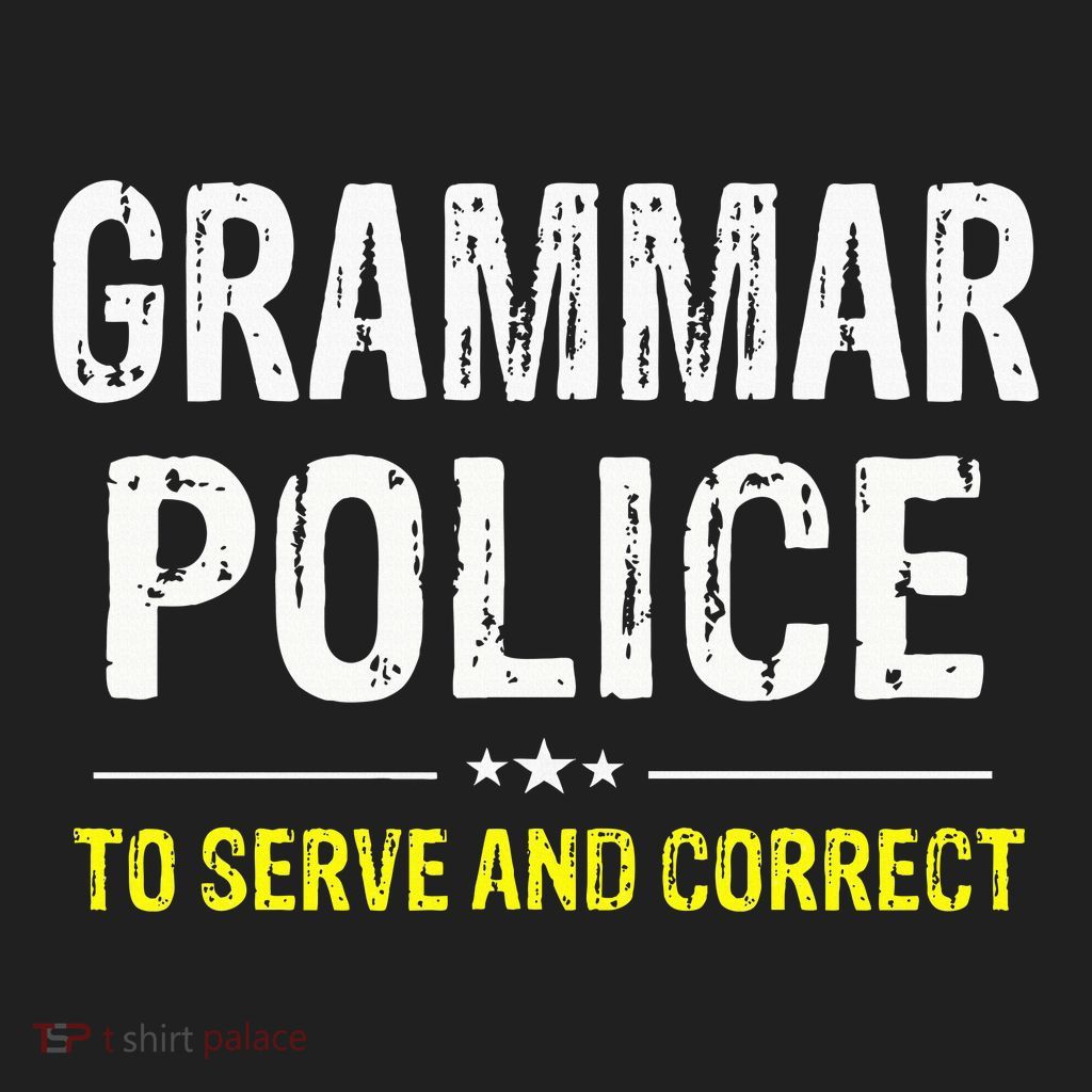 funny Grammar Police Costume Idea Comfort Colors T-Shirt | TShirtPalace