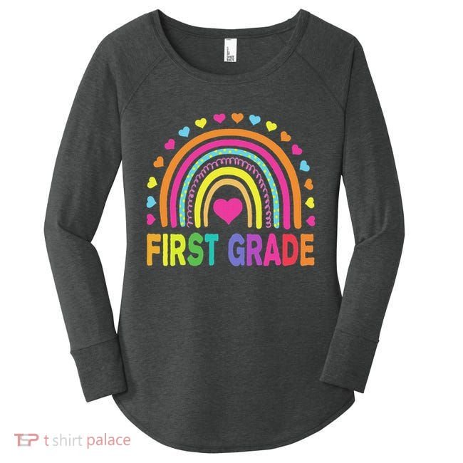 First Grade Rainbow Teacher Team 1st Grade Squad Women's Perfect Tri ...
