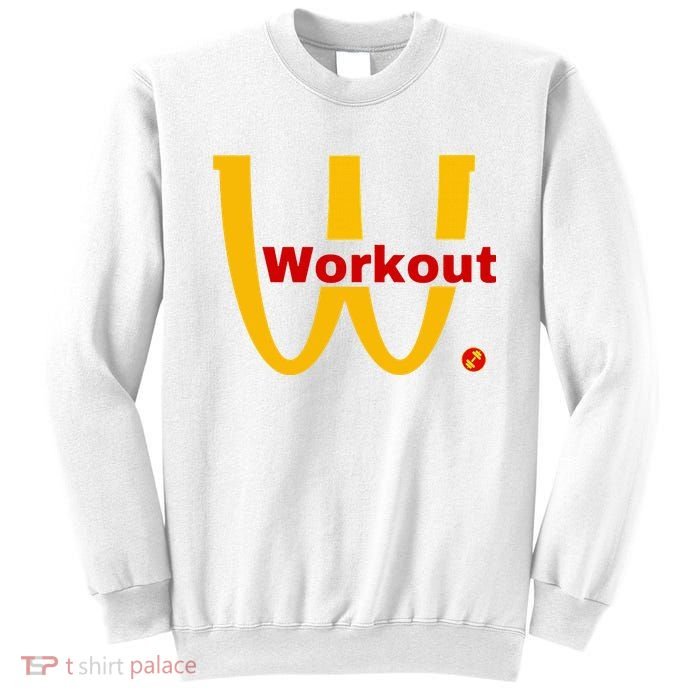 Fitness Gym Sarcastic Spoof Parody Logo Funny Workout Sweatshirt ...