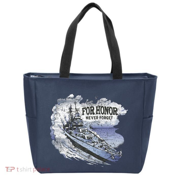 For Honor Never Forget Navy Seals Ship Zip Tote Bag | TShirtPalace