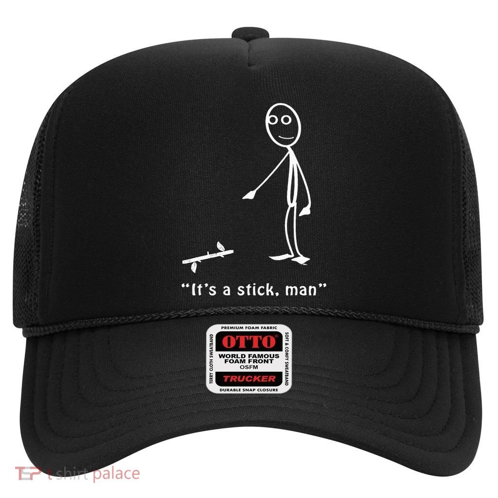 Funny ItS A Stick Man Stickman Costume Stick Figure Trucker Hat ...