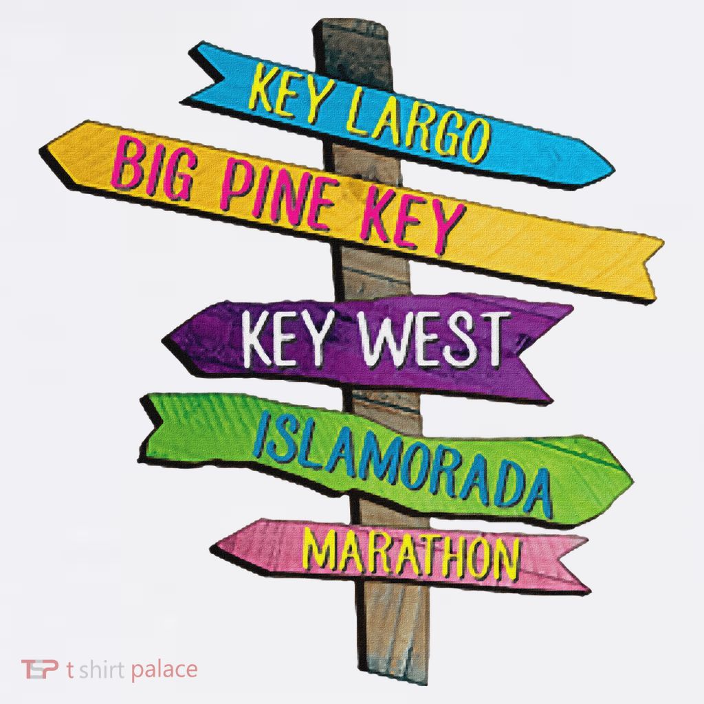 Florida Keys Totem Largo Islamorada Key West Sign Post Women