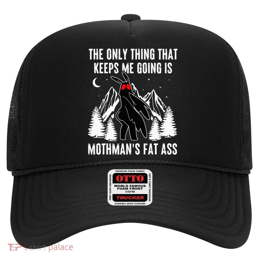 Funny Mothman Fat Ass Vintage Cryptid Trucker Hat | TShirtPalace