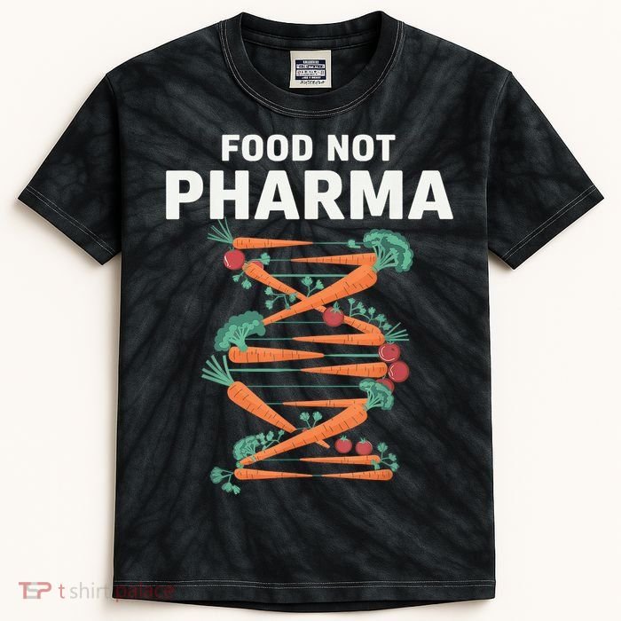 Food Not Pharma Natural Organic Nutrition Kids Tie-Dye T-Shirt ...